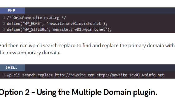 GridPane CLI Cheatsheet - Managing WP