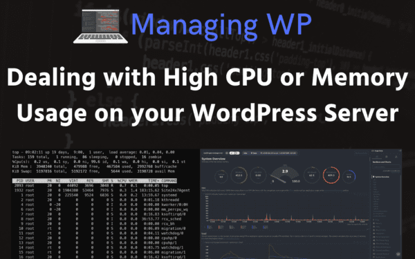 Dealing With High Cpu Or Memory Usage On Your Wordpress Site Or Server